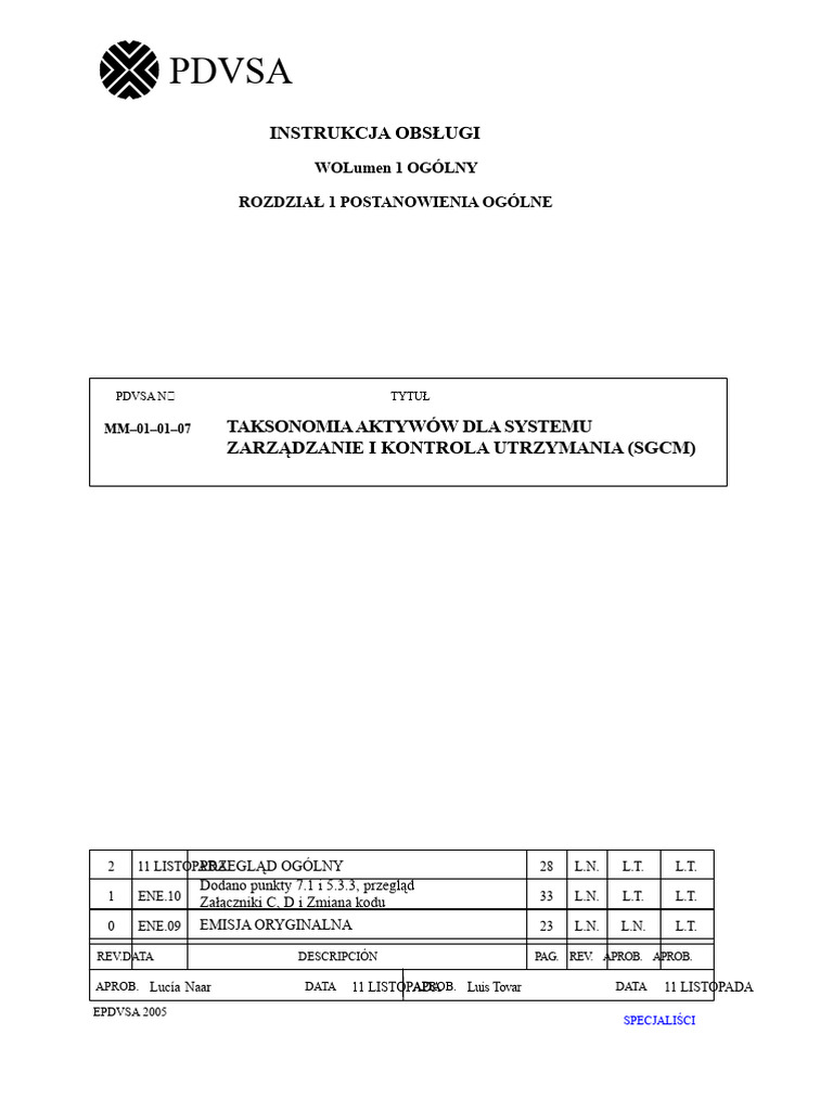 Pdvsa Taksonomia Aktów MM 01 01 07 PDF | PDF