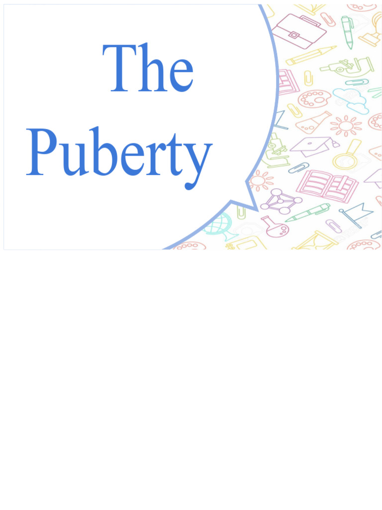 Puberty Explanation For Children | PDF | Adolescence | Puberty
