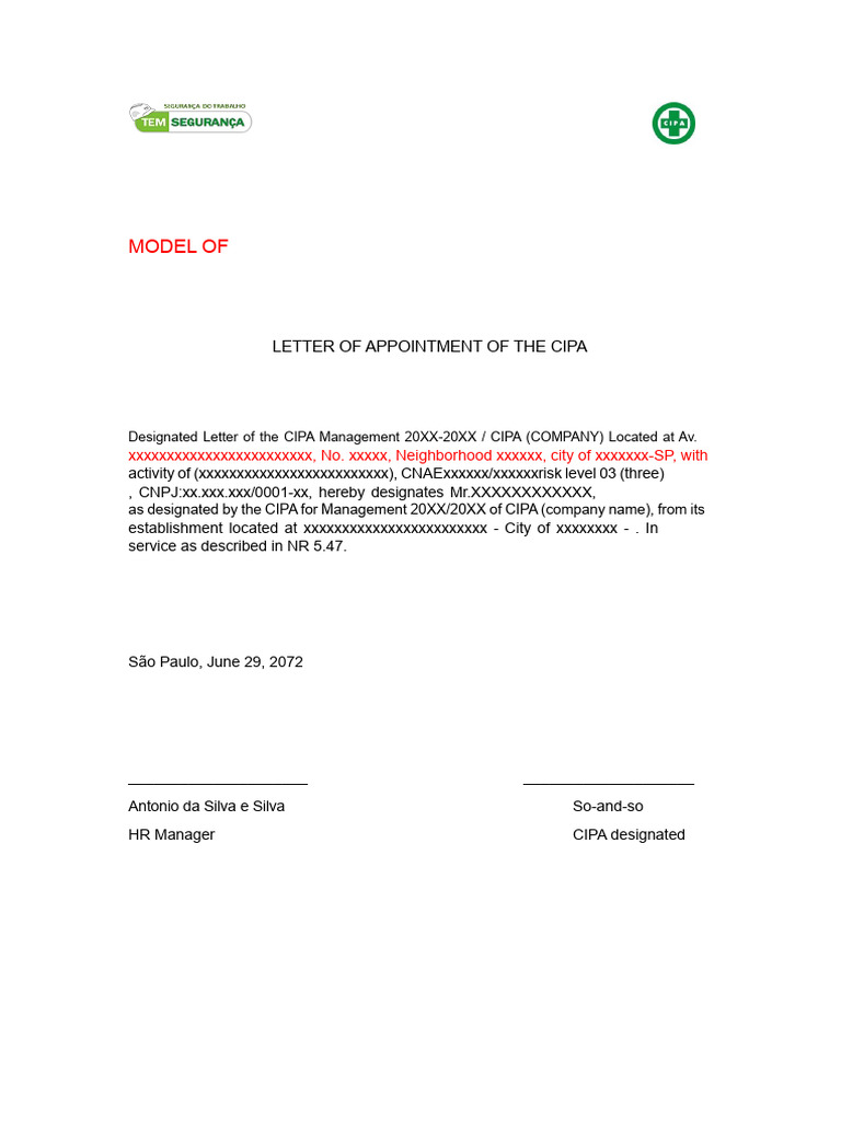 Letter Designated From CIPA | PDF
