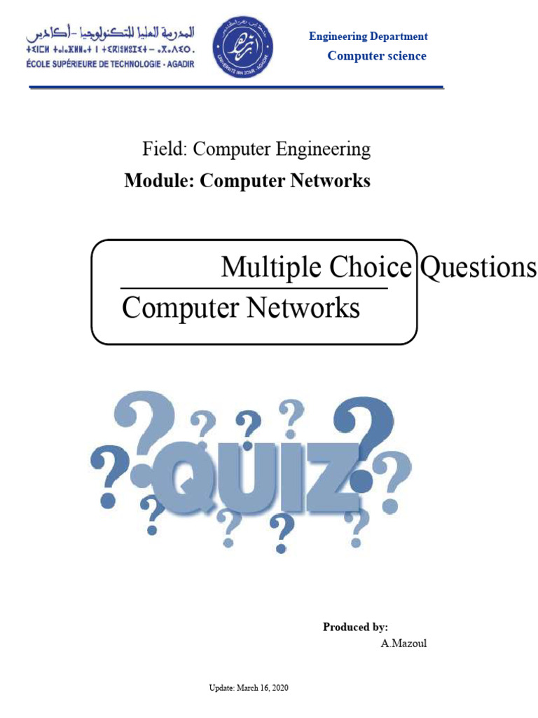 Computer Networks MCQ Questionnaire | PDF | Osi Model | Computer Network