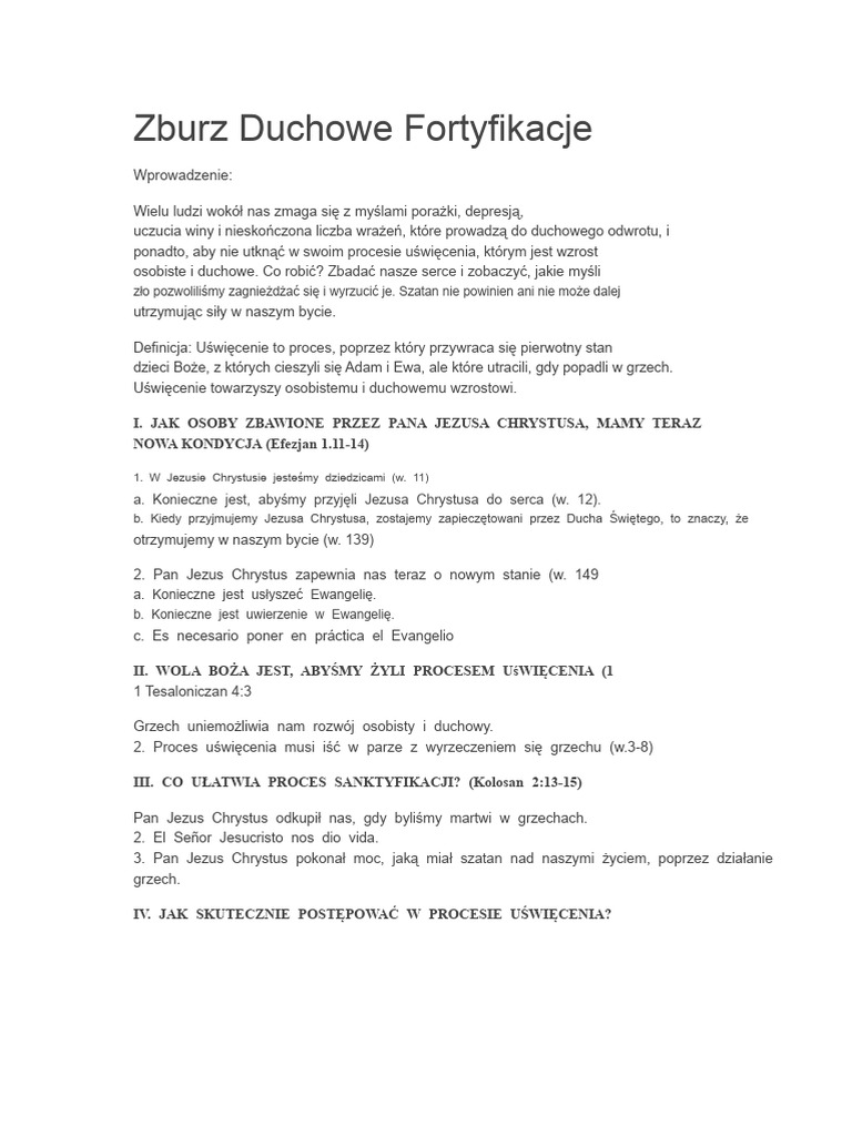 Zburz Duchowe Twierdze | PDF
