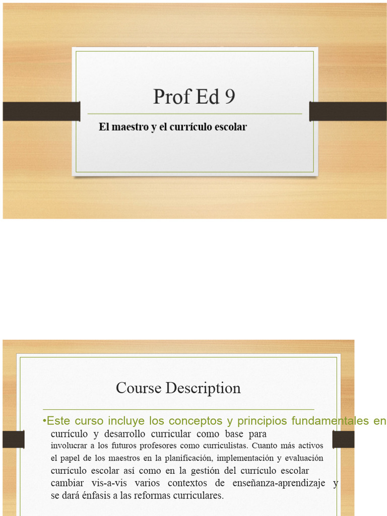Prof Ed 9 Pdf Plan De Estudios Cognición
