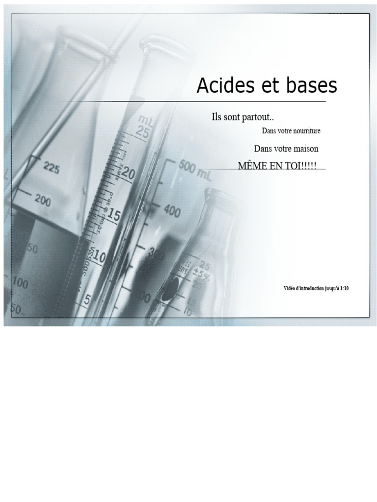 Comprendre les acides et bases essentielles | PDF | Ph | Acide