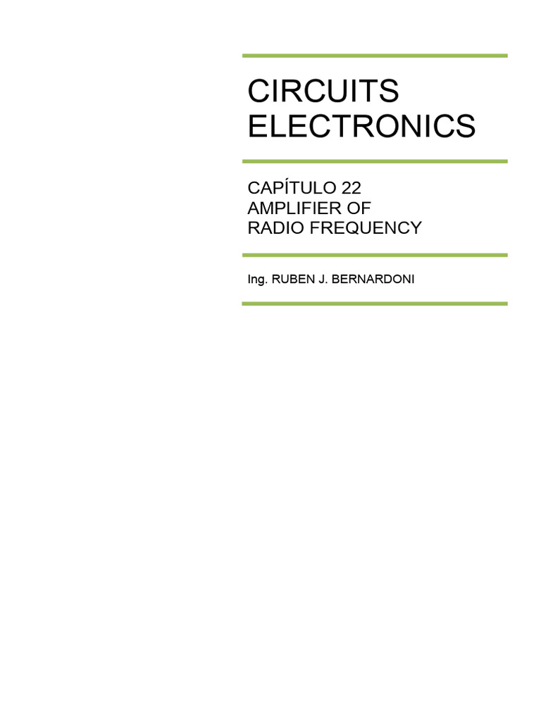 22_RF Amplifier | PDF | Amplifier | Inductor