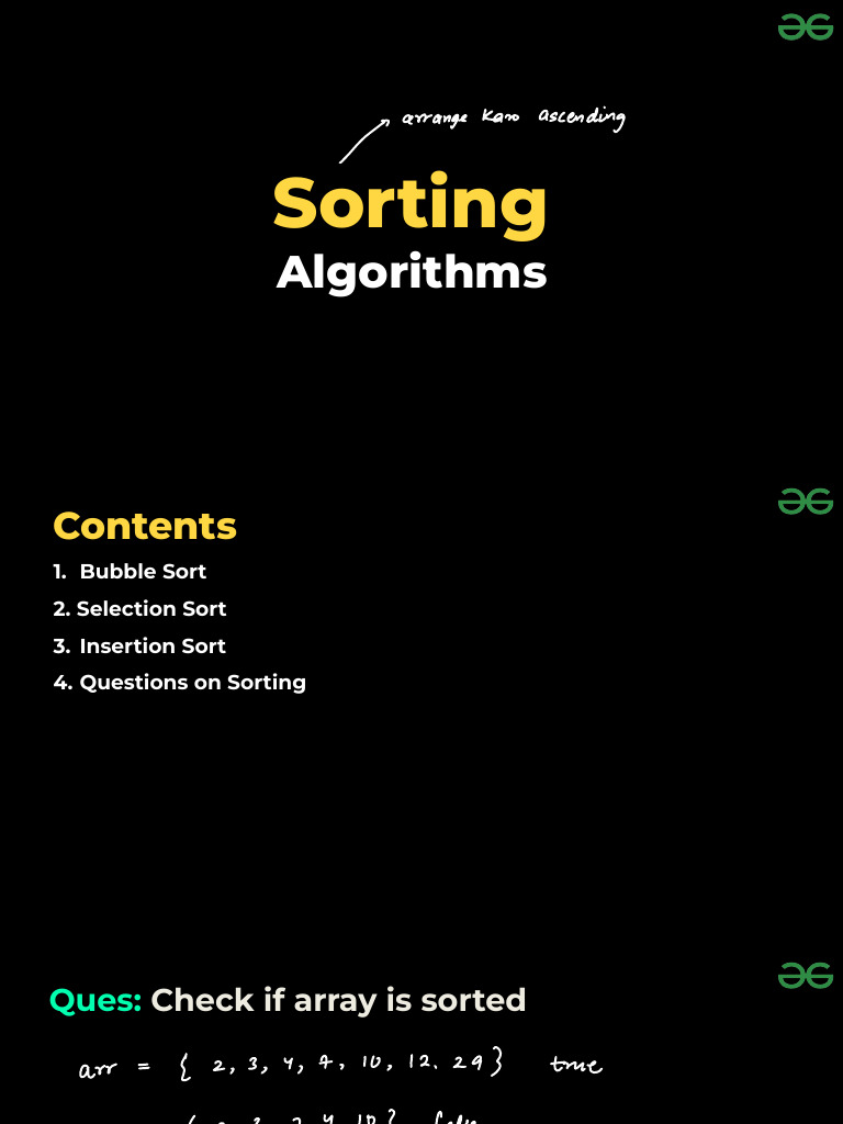 Basic Sorting TW1 | PDF | Applied Mathematics | Computer Programming