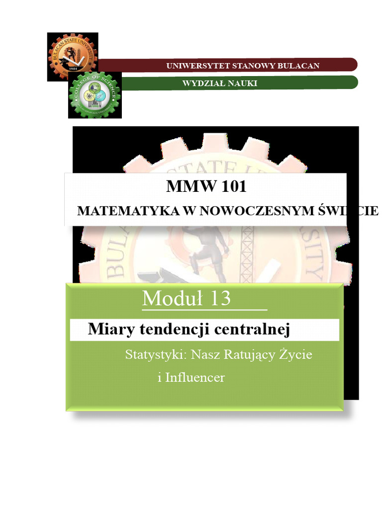 Final - Moduł-13-Miary-Centralnej-Tendencji | PDF