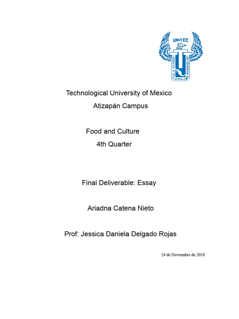 final essay | PDF | Mexican Cuisine | Chili Pepper