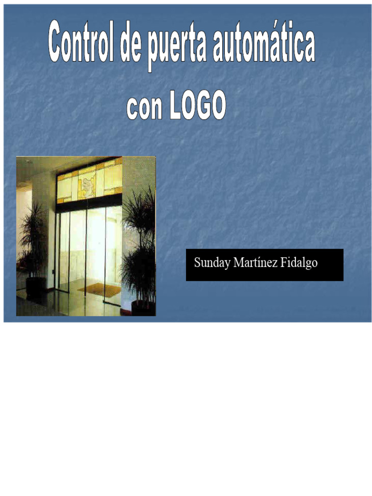 Automatic Door Control With LOGO | PDF