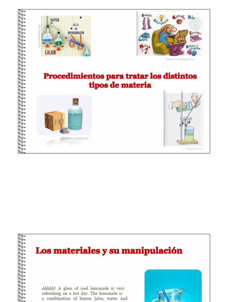 Procedures To Treat Different Types of Matter | PDF | Mixture | Filtration