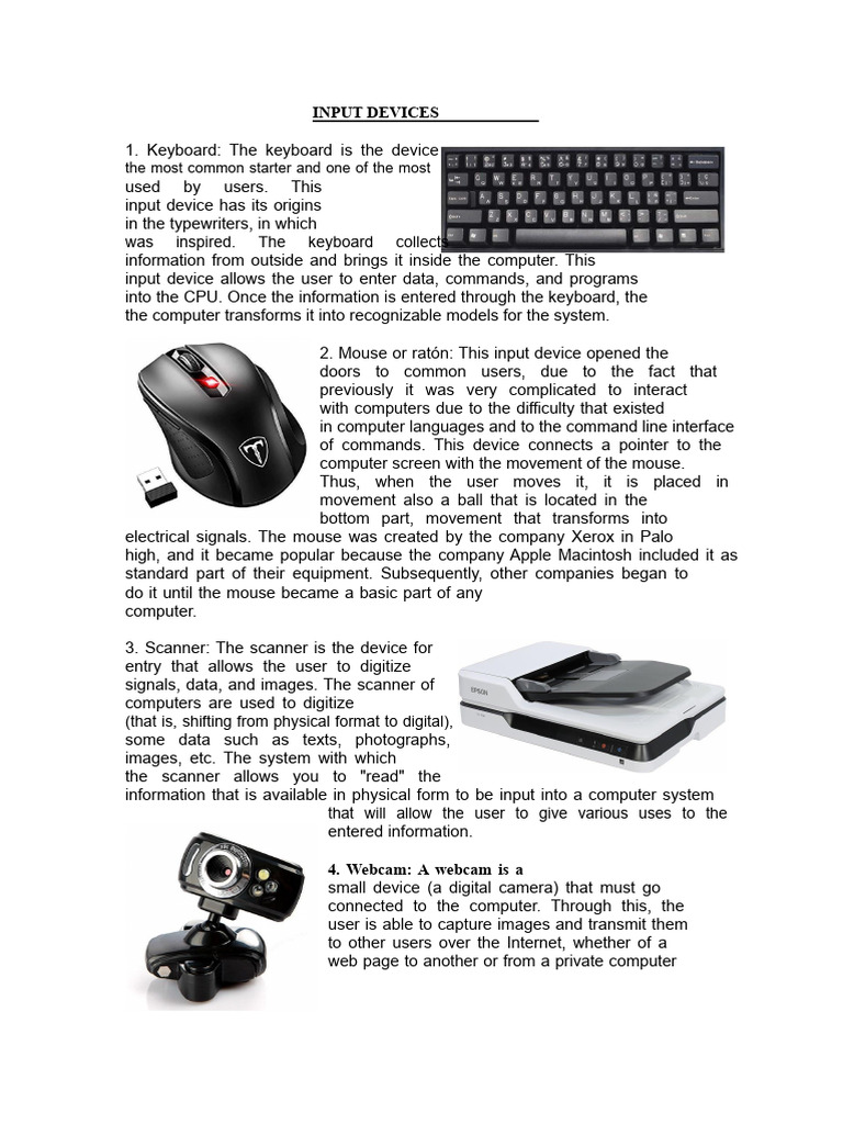 Input, Storage, Output Devices | PDF | Computer Data Storage | Read ...