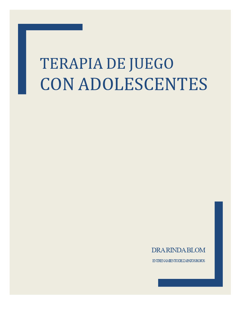 TERAPIA DE JUEGO CON ADOLESCENTES | PDF | Rosa | Dibujo