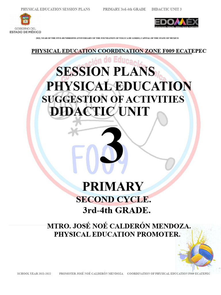 PHYSICAL EDUCATION PLAN. DIDACTIC UNIT 3. SECOND CYCLE 3rd-4th GRADE ...