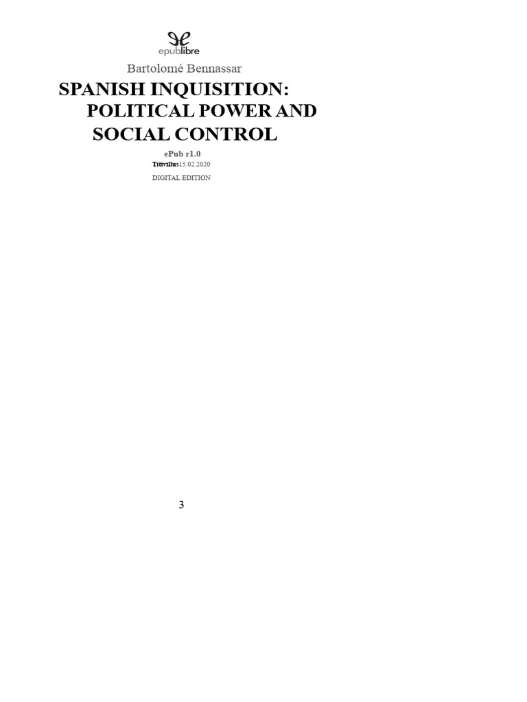Spanish Inquisition: Fear and Control | PDF | Spanish Inquisition ...