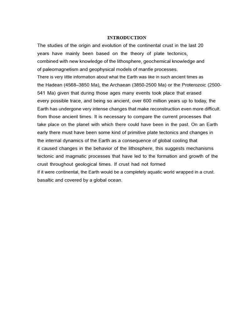 The Earth's Crust Monograph | PDF | Crust (Geology) | Minerals