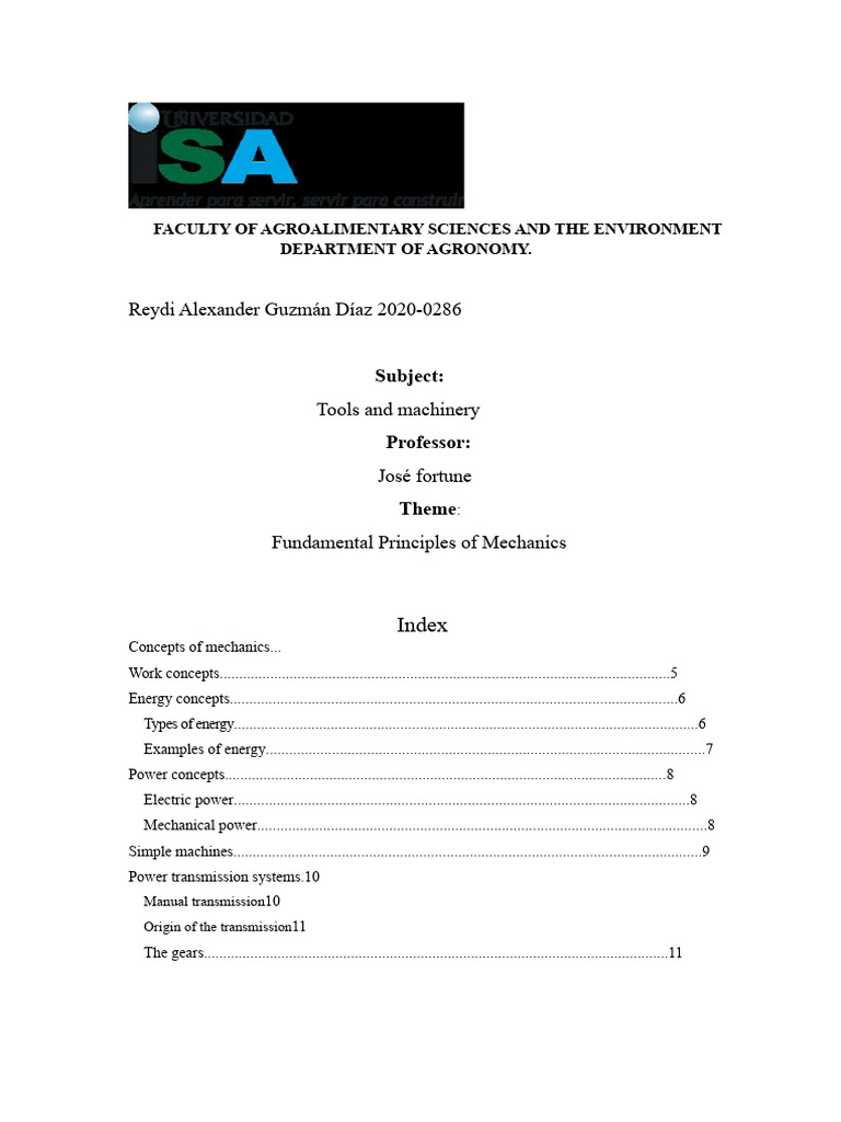 Fundamental Principles of Mechanics | PDF | Force | Power (Physics)