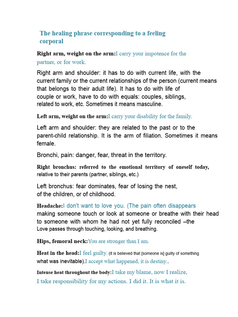 The Healing Phrases Family Constellations Brigitte Campetier | PDF