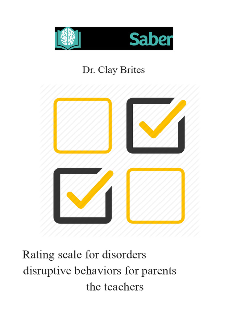 Disruptive Behavior Disorder Rating Scale For Parents and Teachers ...