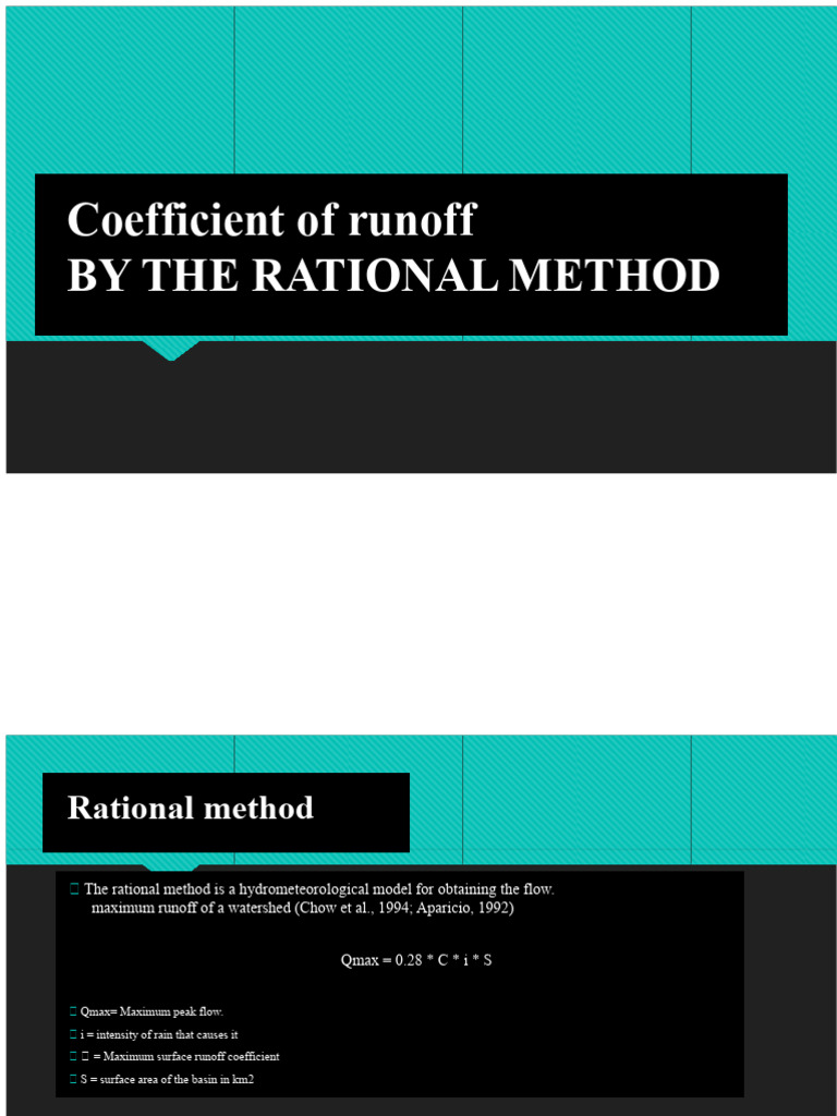 Runoff Coefficient Calculation Guide | PDF | Surface Runoff | Drainage ...