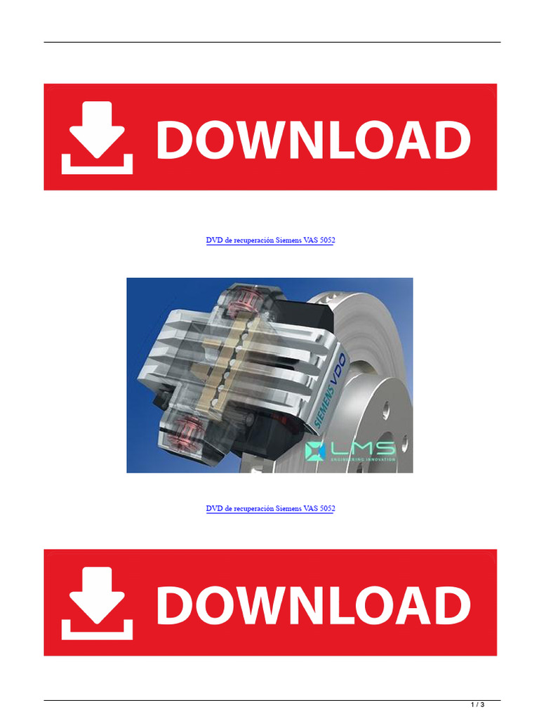 Siemens-VAS-5052-DVD-de-recuperación.pdf | PDF | Ingeniería de software ...