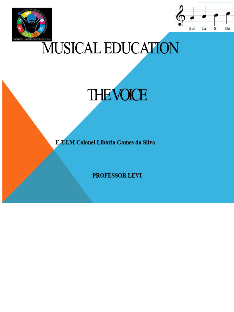 The Voice Music Education | PDF | Vocal Pedagogy | Human Voice