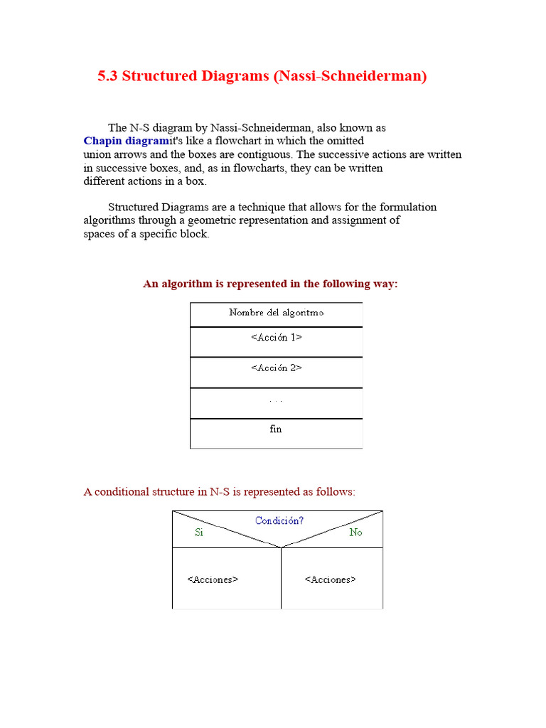 Nassi-Schneiderman Diagrams | PDF | String (Computer Science ...