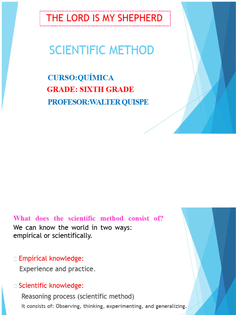 SCIENTIFIC METHOD - 6th GRADE PDF | PDF | Scientific Method | Theory