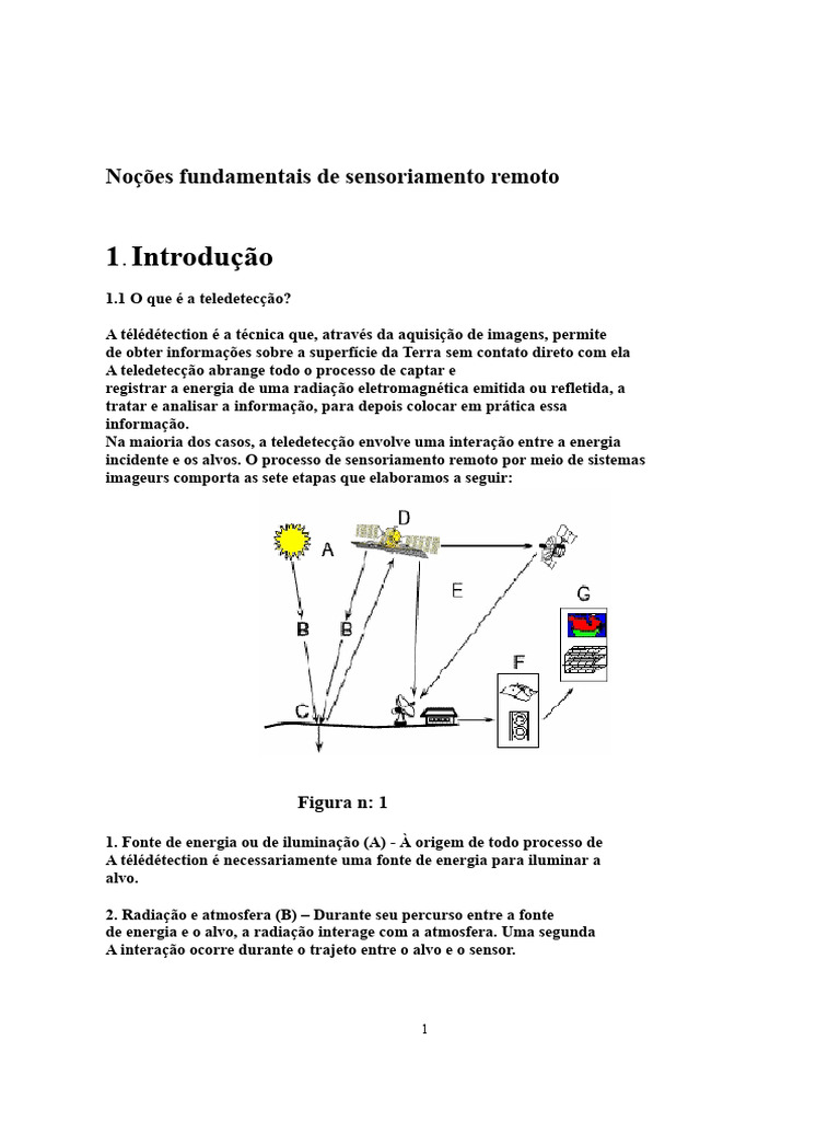 Fundamentos do Sensoriamento Remoto | PDF | Sensoriamento remoto ...