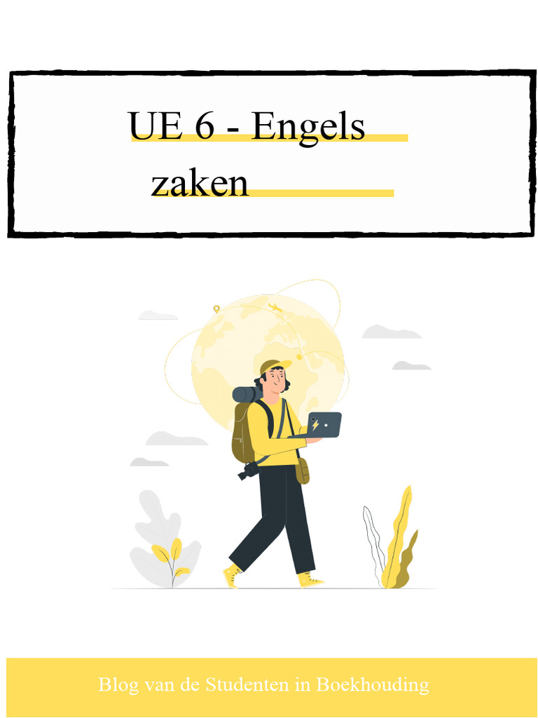 Uittreksel van fiche UE 6 - Zakelijk Engels | PDF