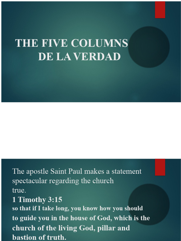 Thursday The Five Columns of Truth | PDF | Jesus | Gospel Of John