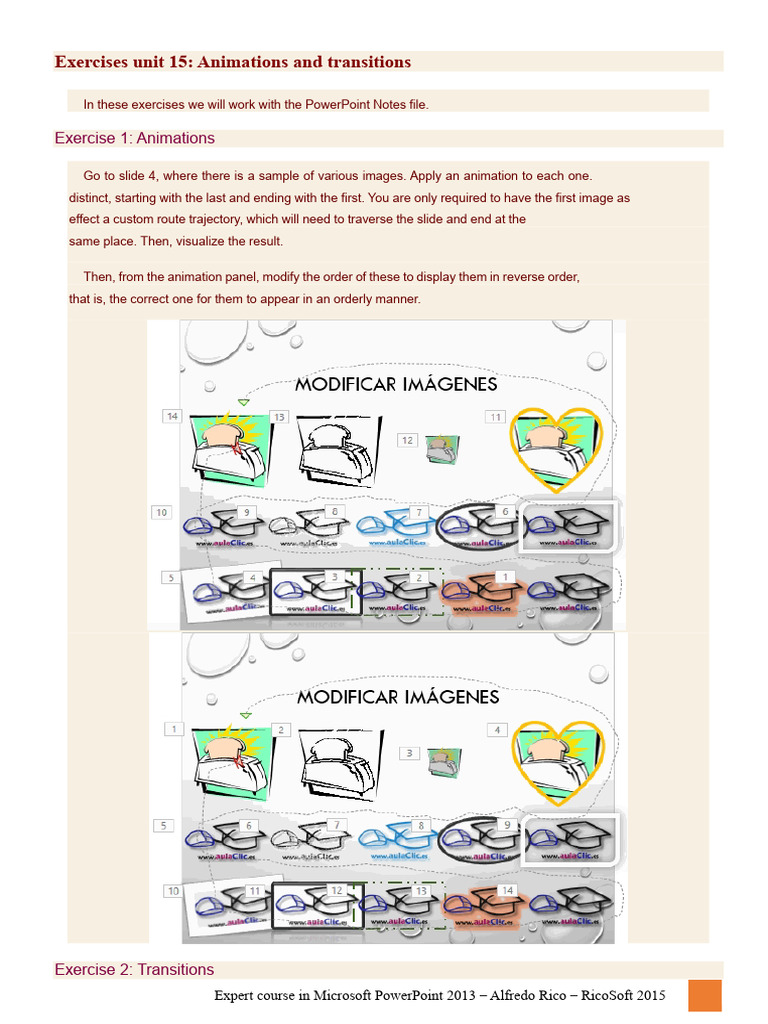 PowerPoint Animations & Transitions Guide | PDF | Microsoft Power Point ...