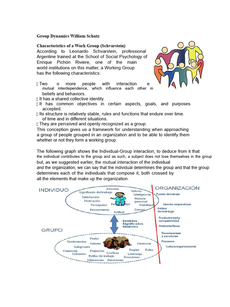 Group Dynamics William Schutz | PDF | Psychotherapy | Intimate ...