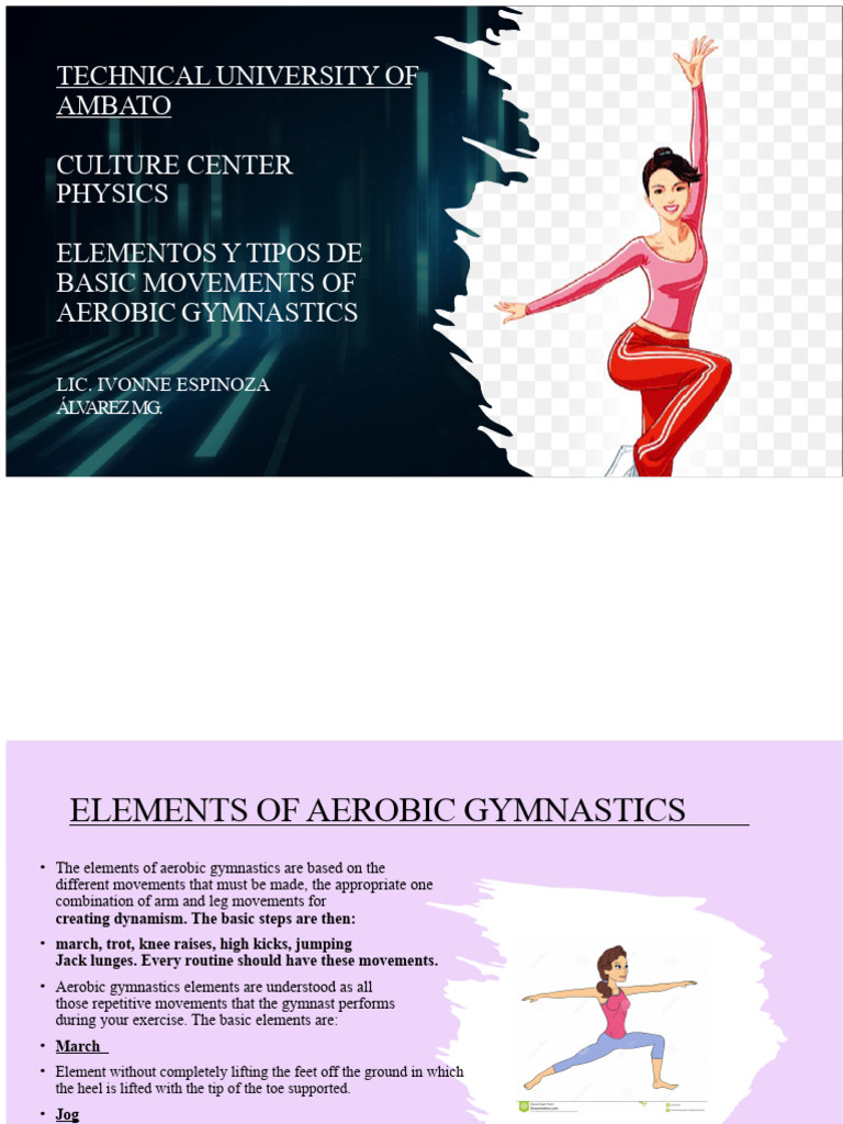 Elements, Types of Basic Movements in Aerobic Gymnastics | PDF ...