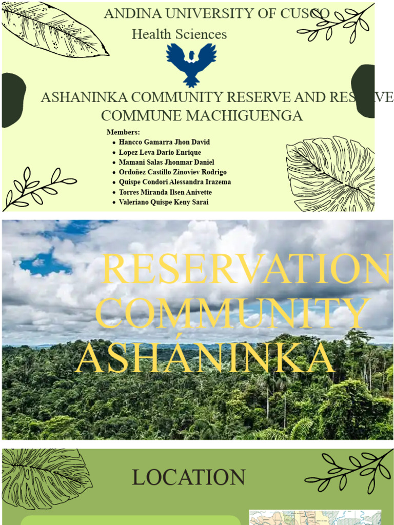 Asháninka & Machiguenga Reserves Overview | PDF