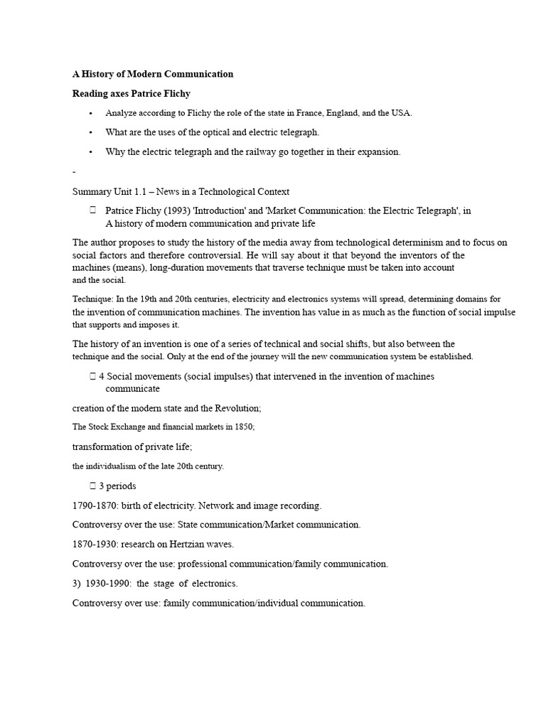 Evolution of Modern Communication Systems | PDF | Telegraphy | Market ...