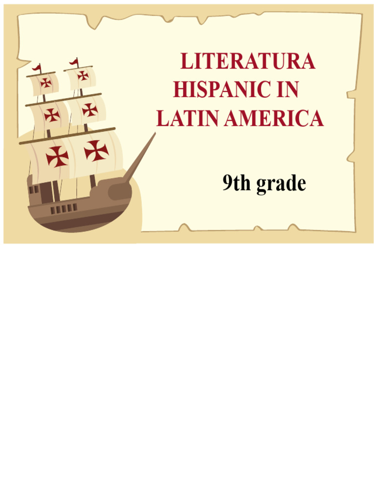 Hispanic Literature 9th Grade | PDF | Indigenous Peoples | Spain
