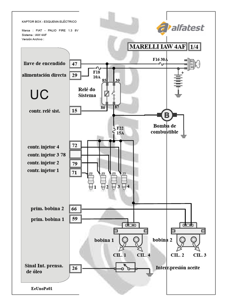 Palio Iaw 4af PDF | PDF | Relé | Ingeniería mecánica