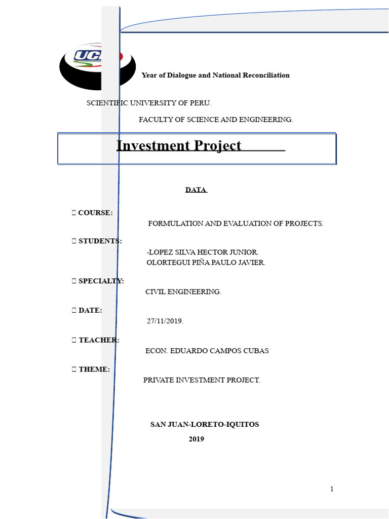 Investment Project Evaluation Guide | PDF | Swot Analysis | Building ...