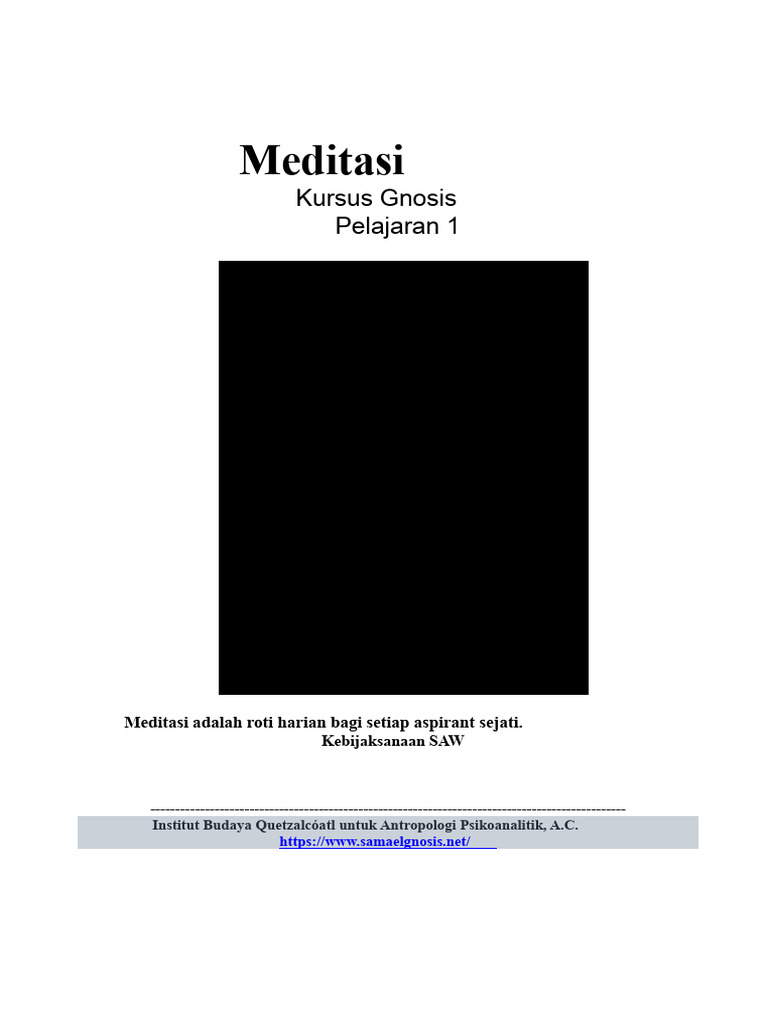 Meditasi_01 | PDF
