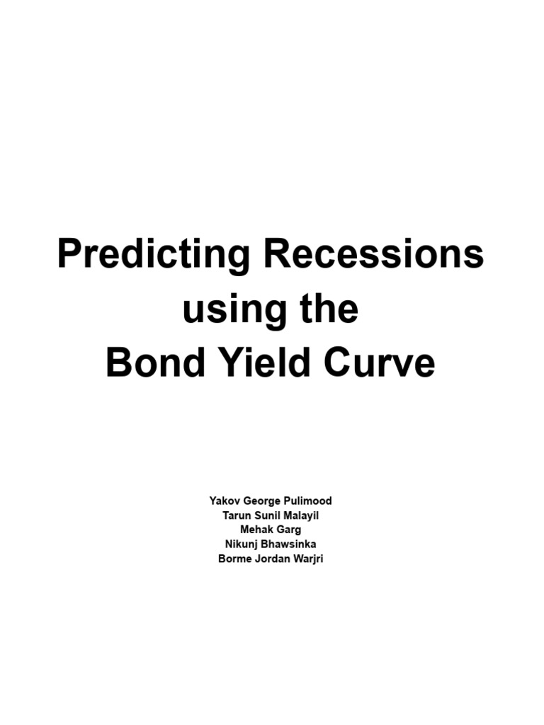 Macro Writeup | PDF | Recession | Yield Curve