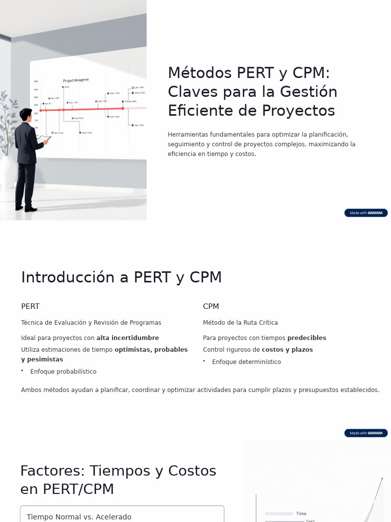 Metodos PERT y CPM Claves Para La Gestion Eficiente de Proyectos | PDF