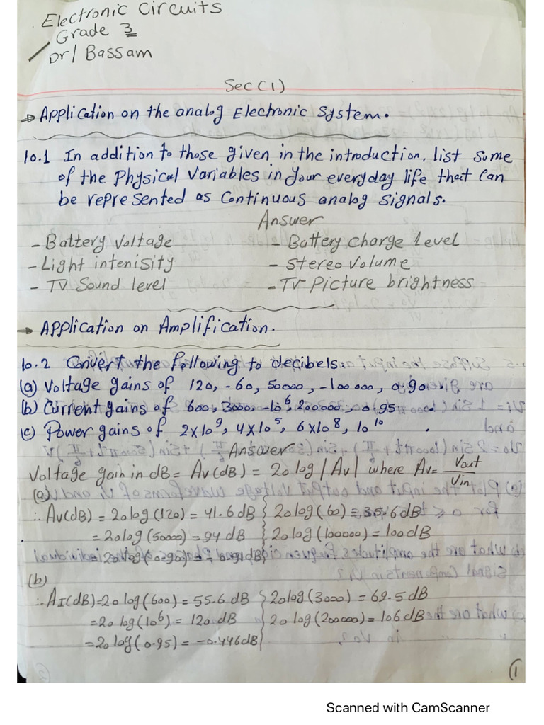 Example Electronic Circuit | PDF