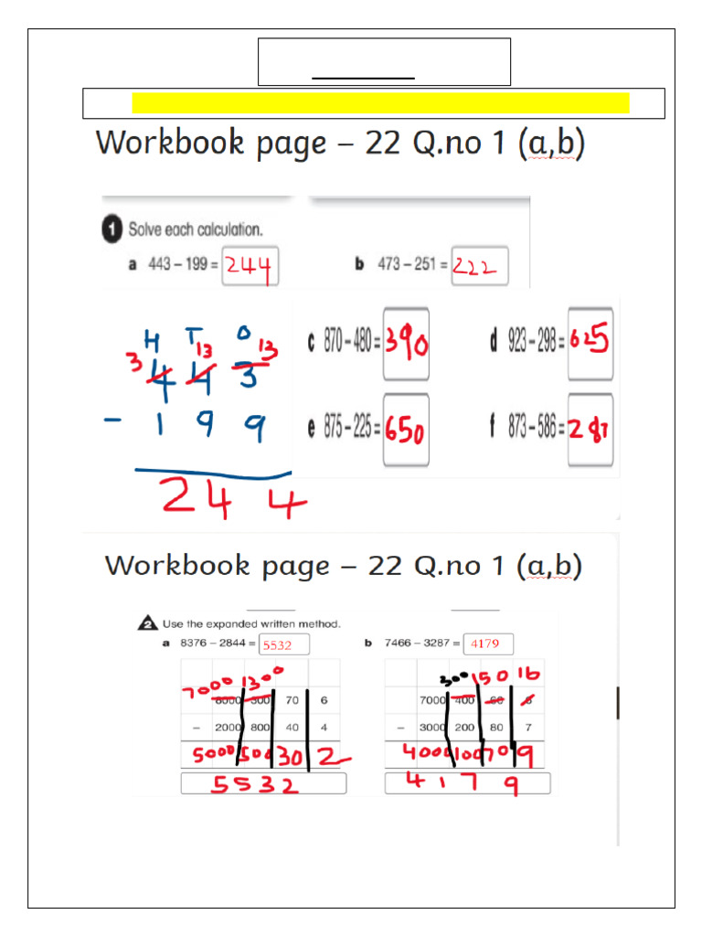 Workbook Unit 3 Answer Key | PDF
