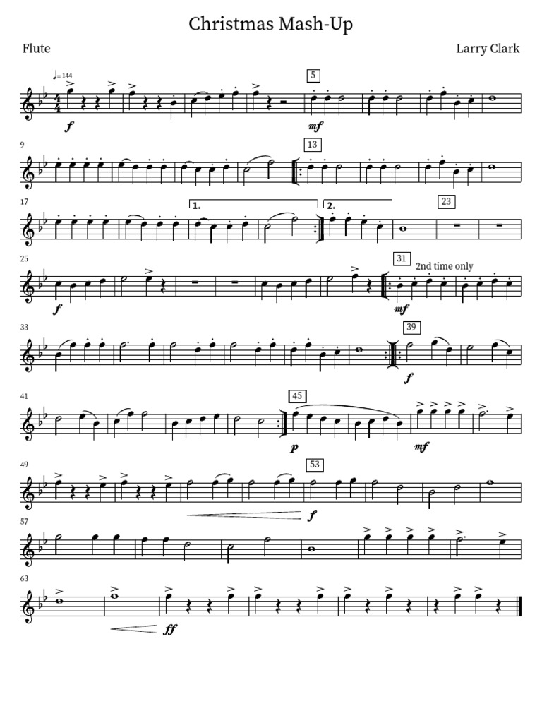 Christmas Mash-Up Flute | PDF