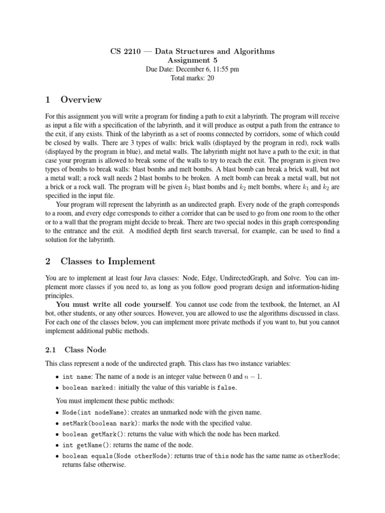 Assignment 5 | PDF | Vertex (Graph Theory) | Boolean Data Type