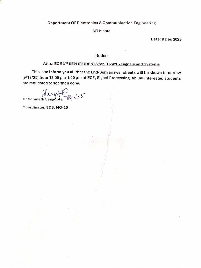 Notice for Copy Showing S&S | PDF