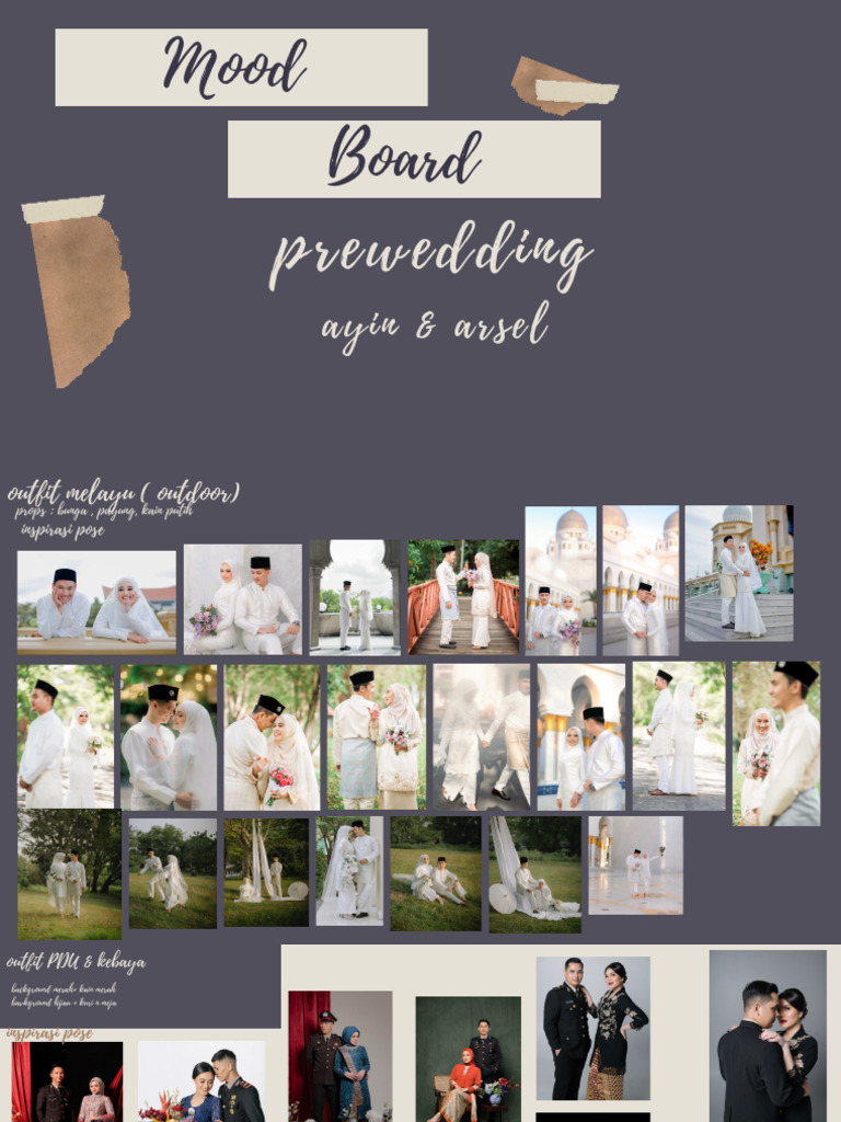 Moodboard Prawedding Ayin & Arsel. | PDF