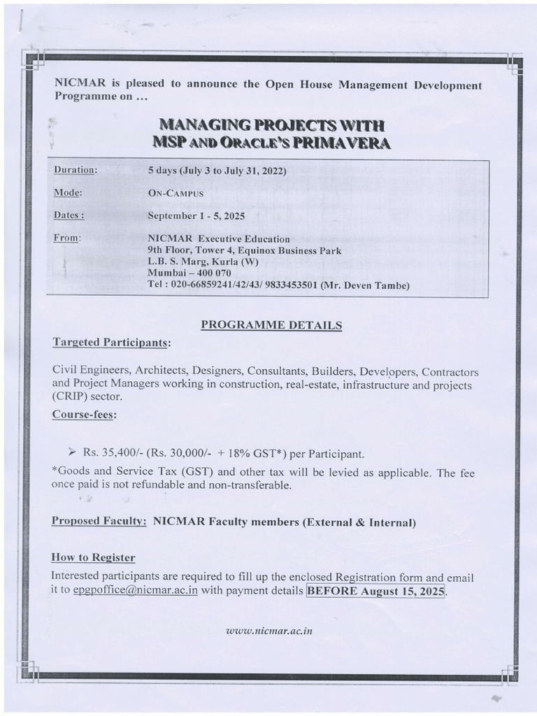 MSP&P6 Brochure | PDF