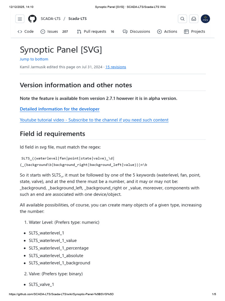 Synoptic Panel (SVG) SCADA-LTS - Scada-LTS Wiki | PDF | Computing ...