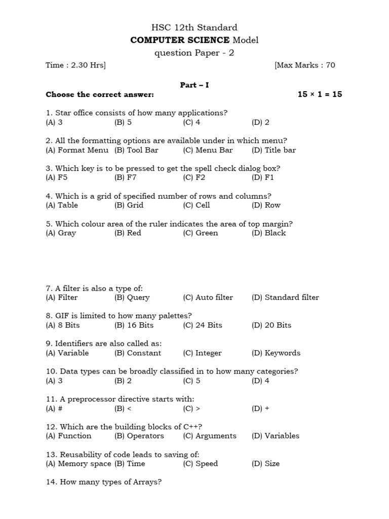 Brainkart_TN 12th Computer Science EM Model Question Paper 19 Set 2.Bin ...