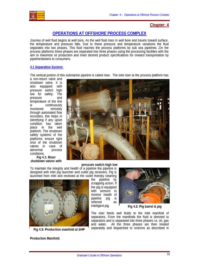 Chapter-4 Operations at Offshore Process Complex | PDF | Pump | Gas ...